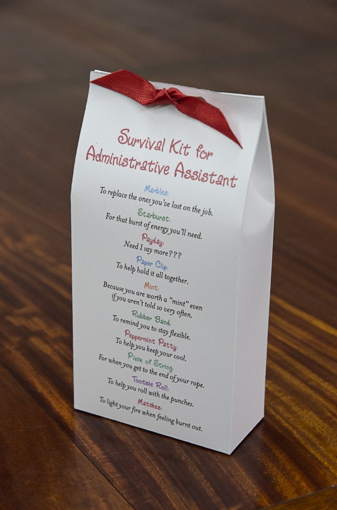 Survival Kit for Administrative Assistants - Printable PDF - Etsy