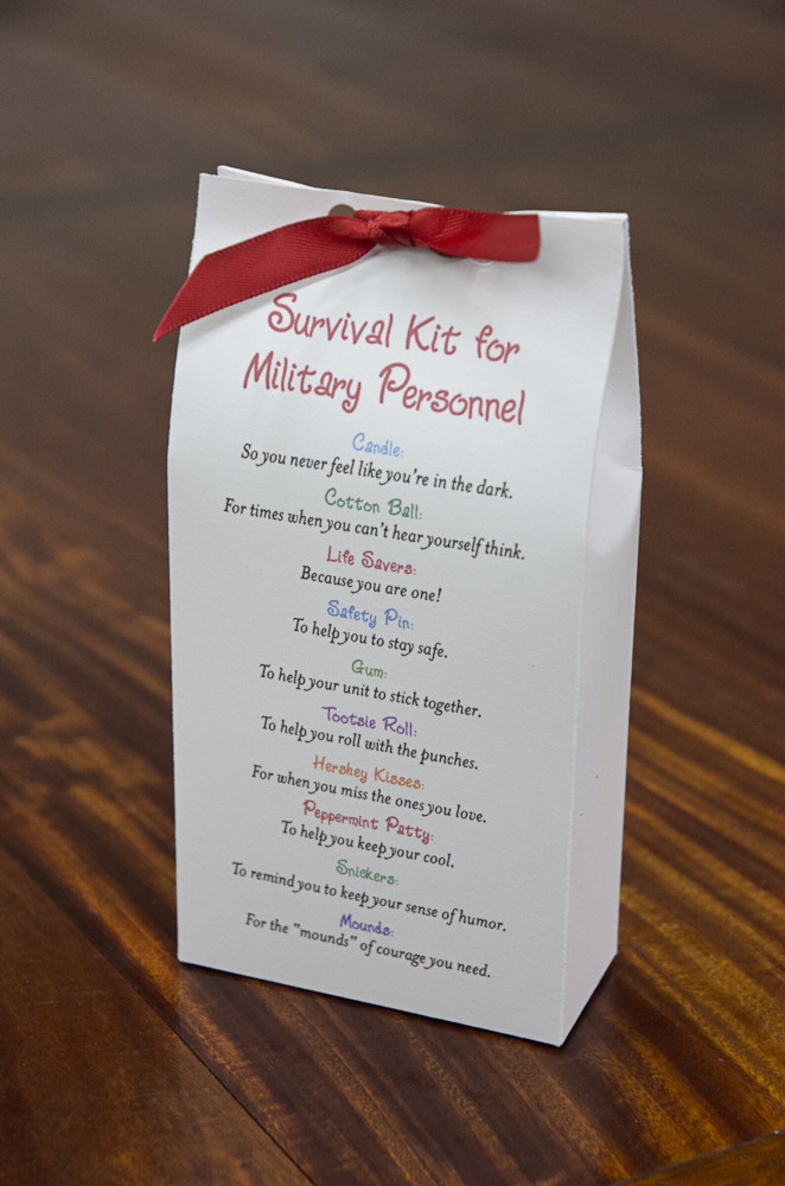 Survival Kit for Military Personnel - Printable PDF - Etsy