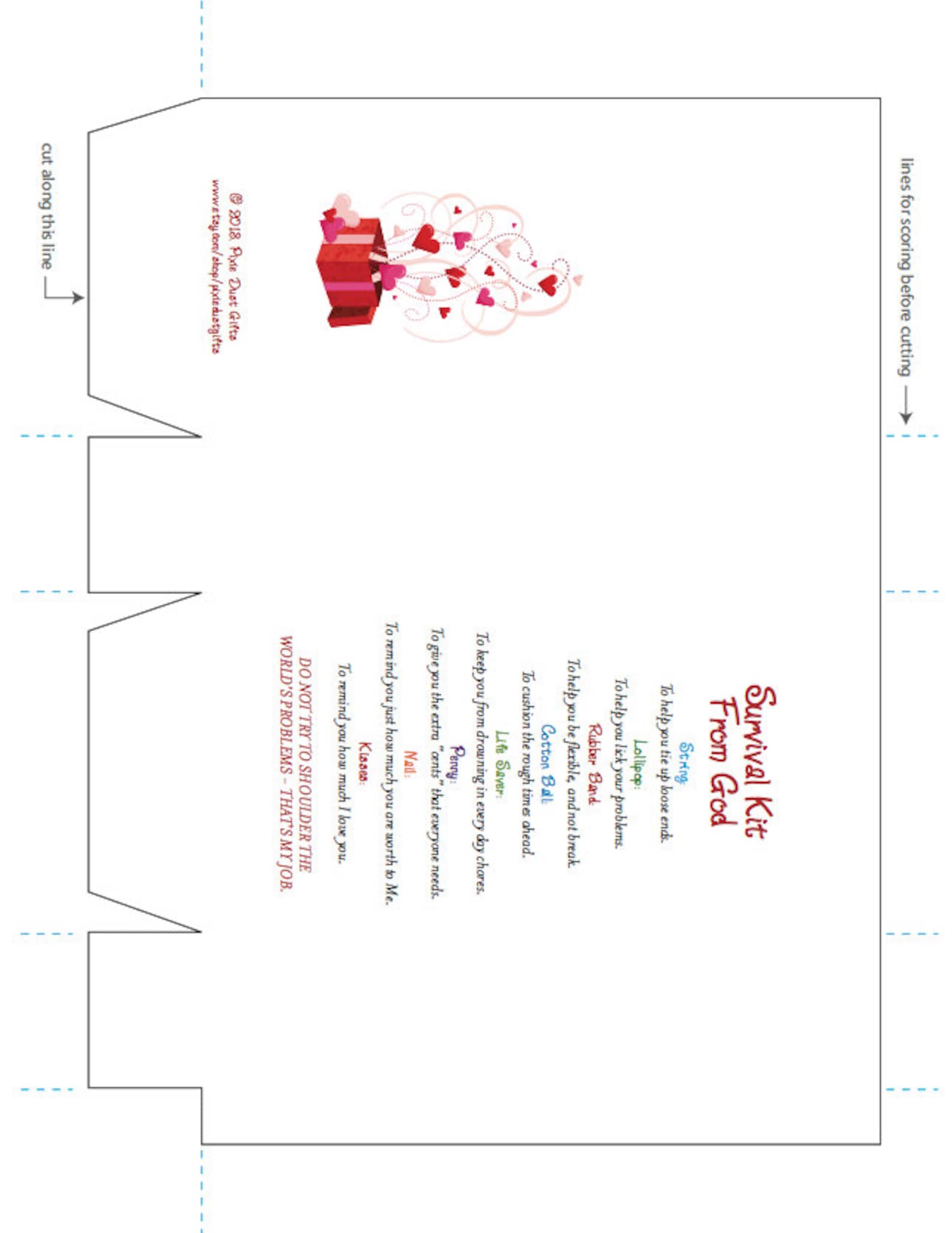 Survival Kit From God - Printable PDF - Etsy