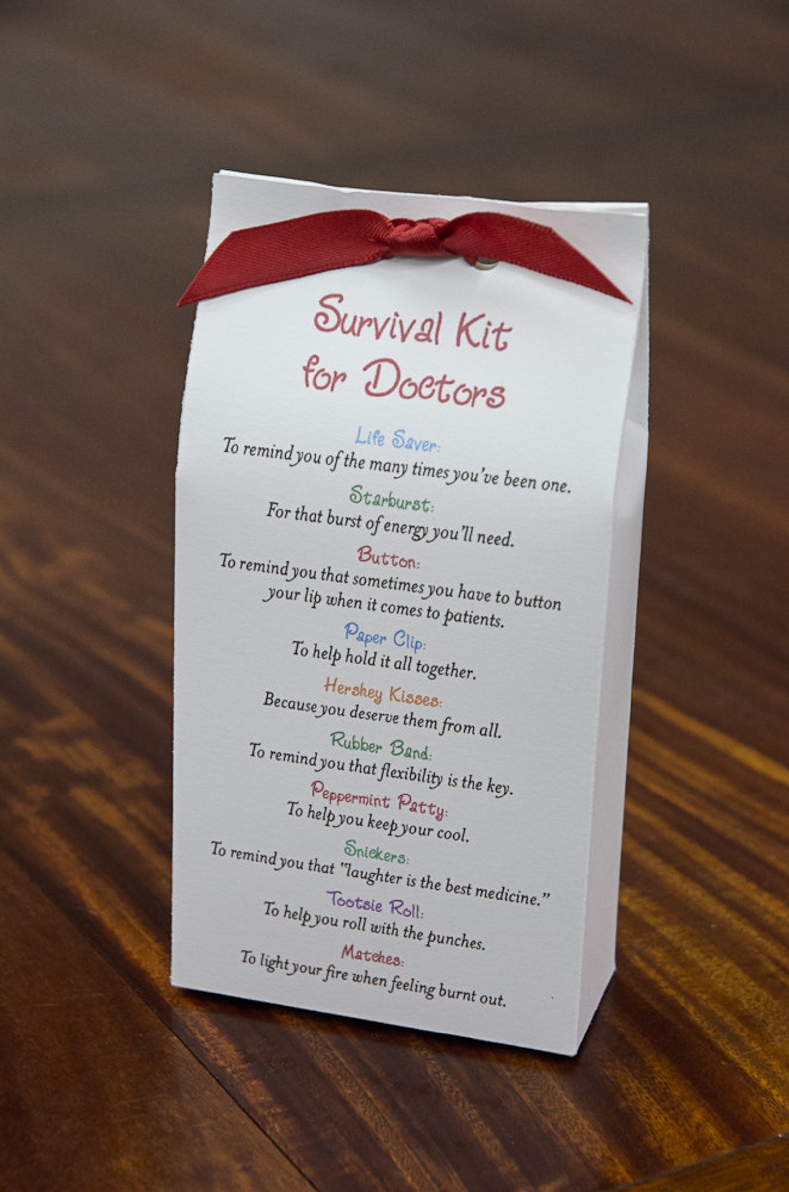 Survival Kit for Doctors - Printable PDF - Etsy