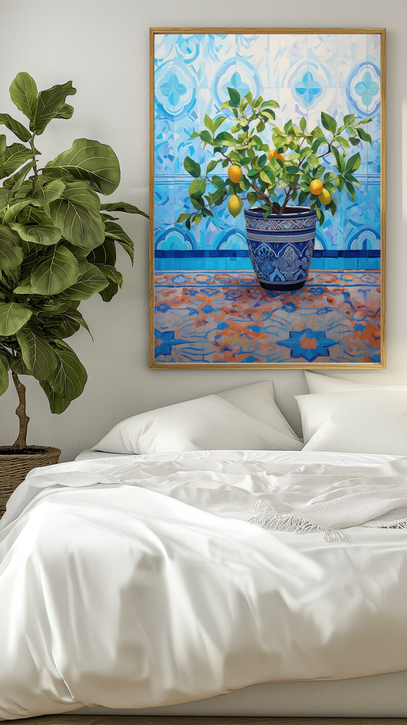 Impressionist Lemon Tree Art Lemon Tree Kitchen Decor Lemon Art for ...