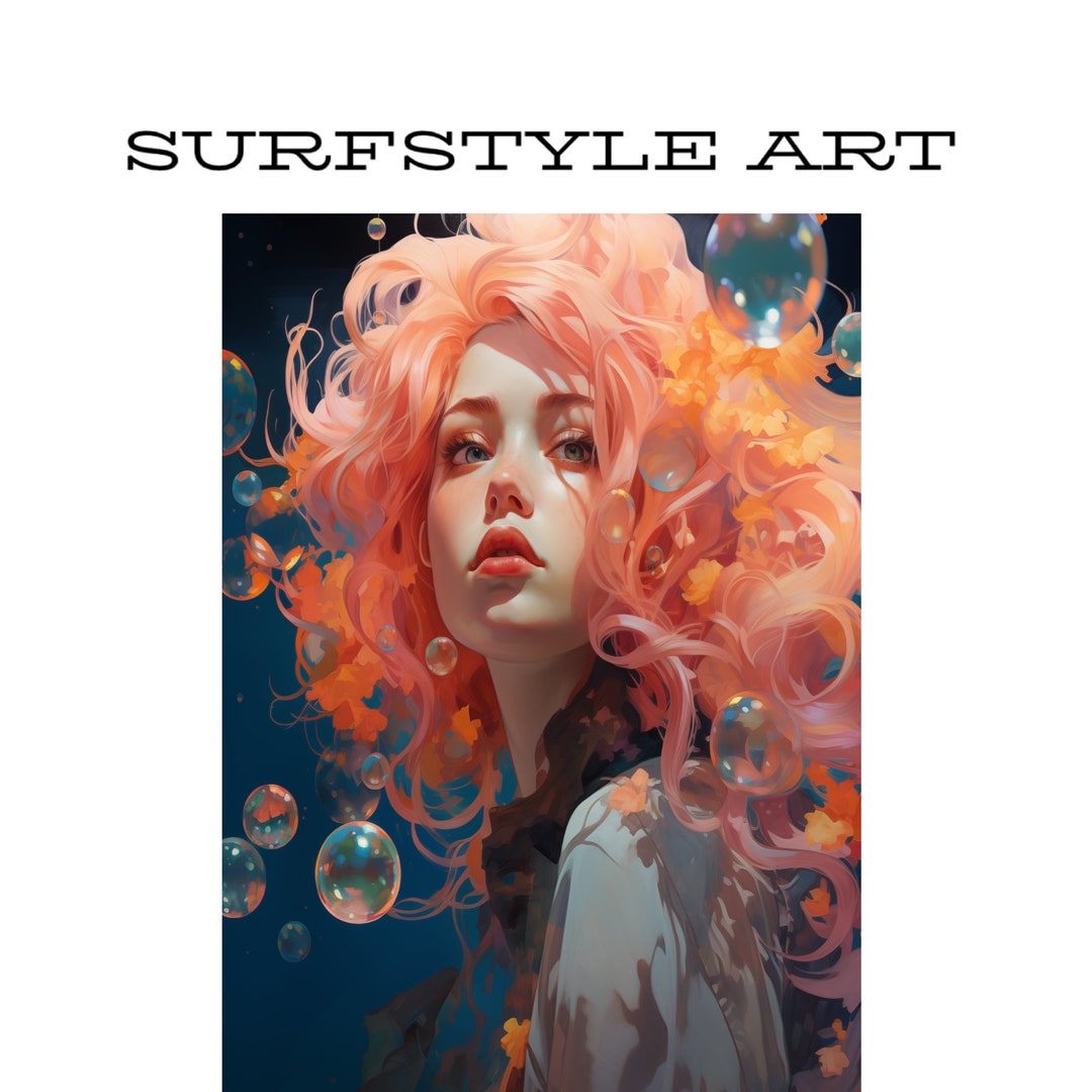 Etheral Mermaid Art Artgerm Style Art Summer Art Pink Art Downloadable ...