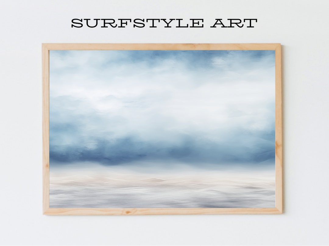 Abstract Ocean Art Ocean Abstract Painting Art Print for Beach Lover ...