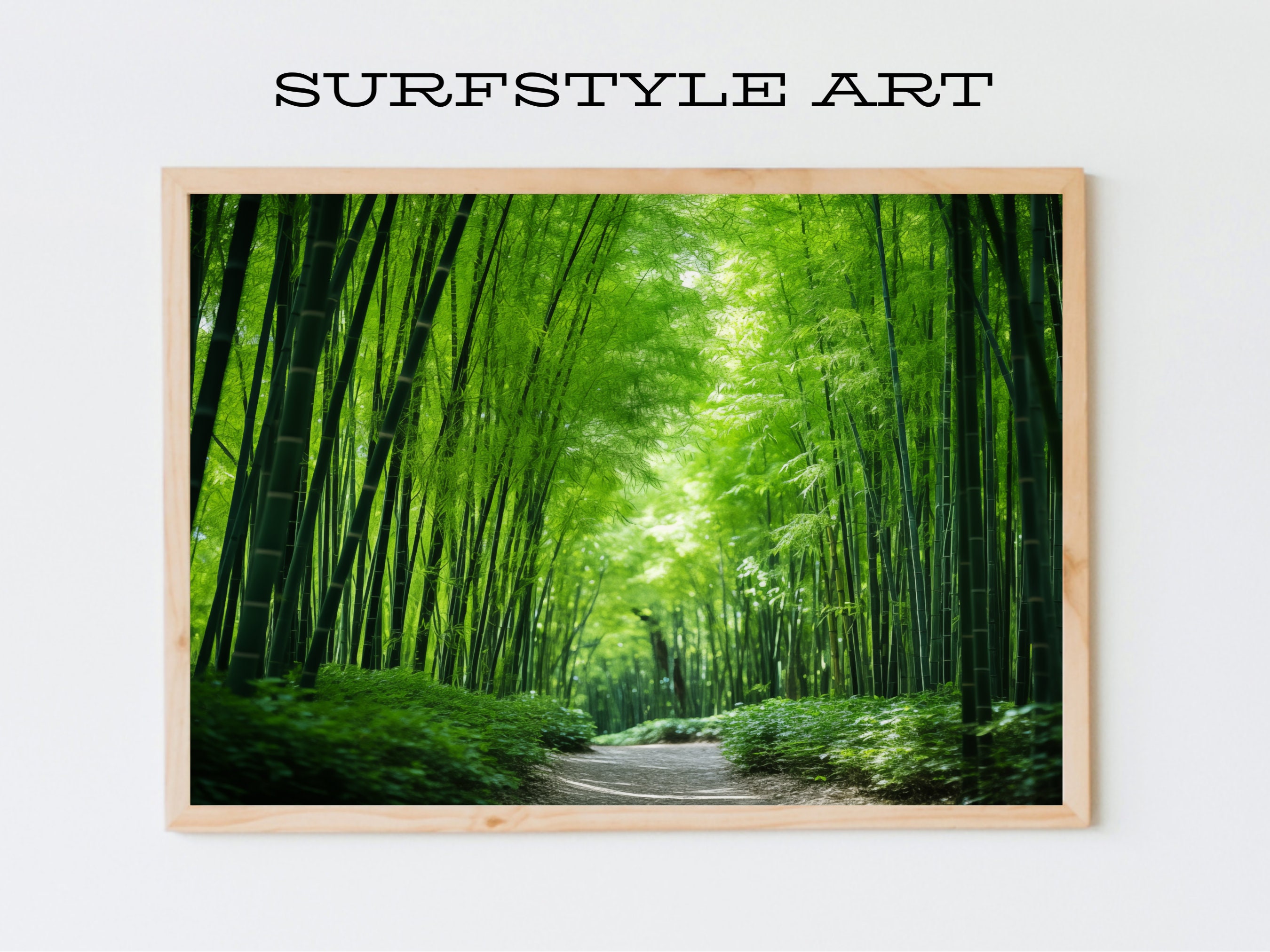 Greenery Wall Art for Plant Lover Walk in Nature Art Print for Apartment Wall Decor Green Art ...