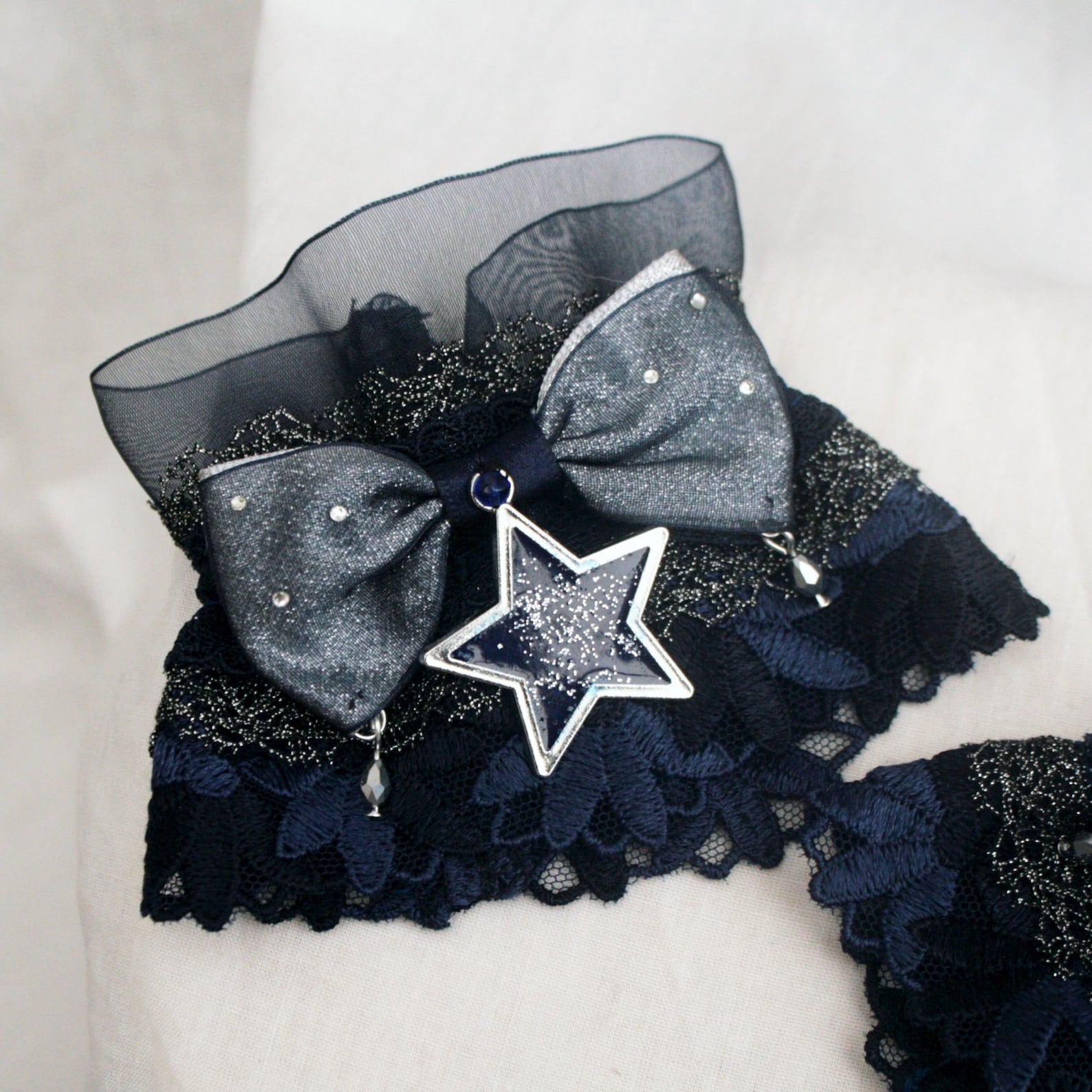 CONSTELLATION Metallic Lace MOON and STAR Jewellery Wrist - Etsy