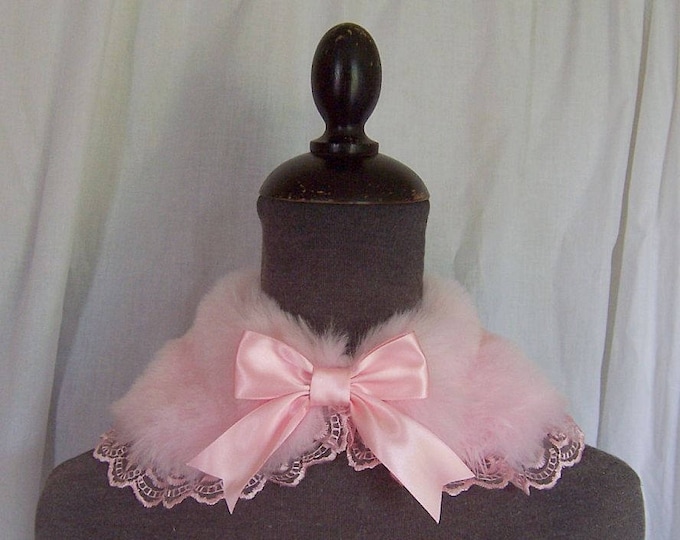 LACE FRILL Ribbon Fur Collar - Etsy