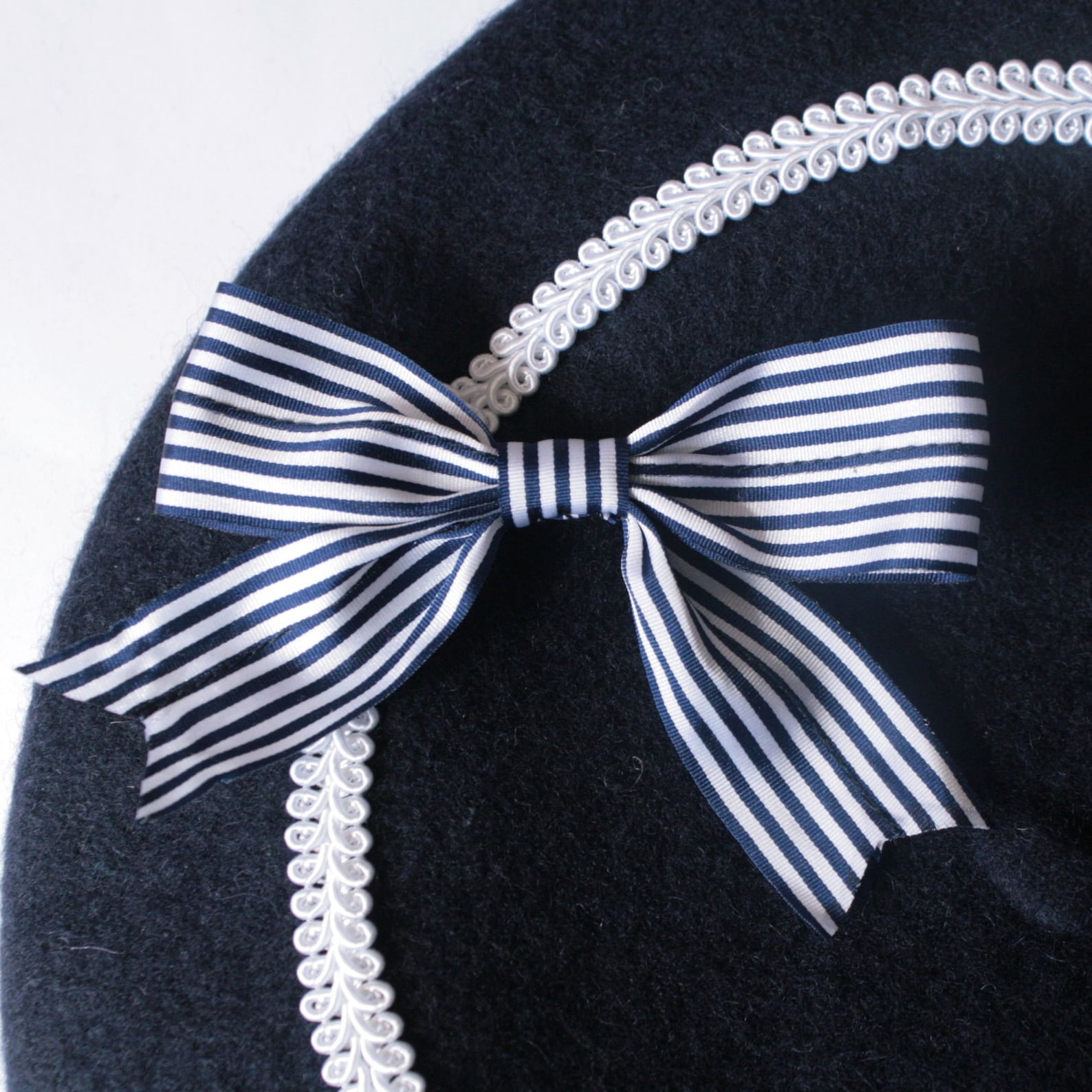 Sailor STRIPE BOW Beret - Etsy