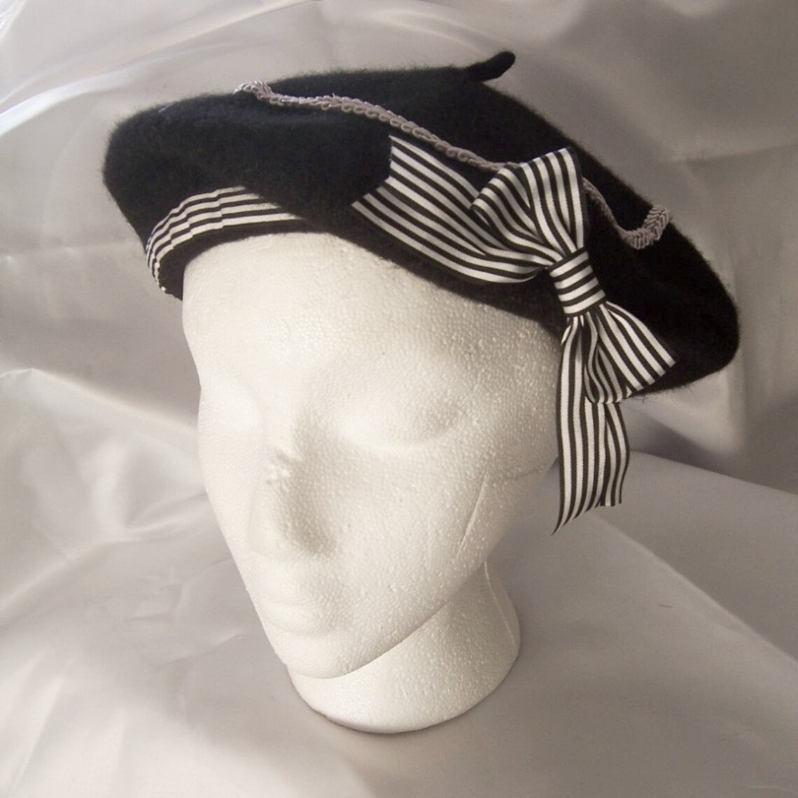 Sailor STRIPE BOW Beret - Etsy