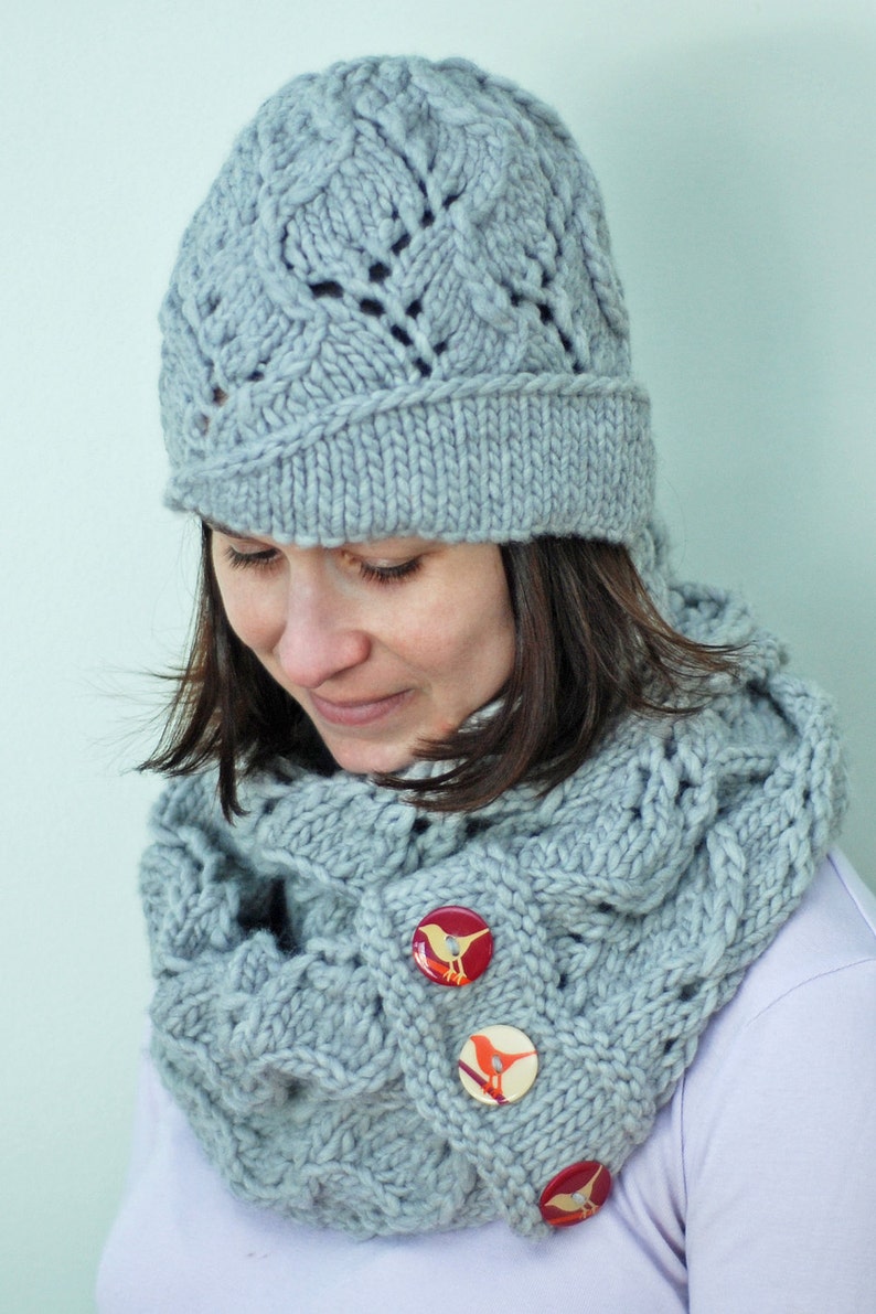 Discount Pattern Set: Powderhorn Hat and Cowl - Knitting Patterns - Etsy