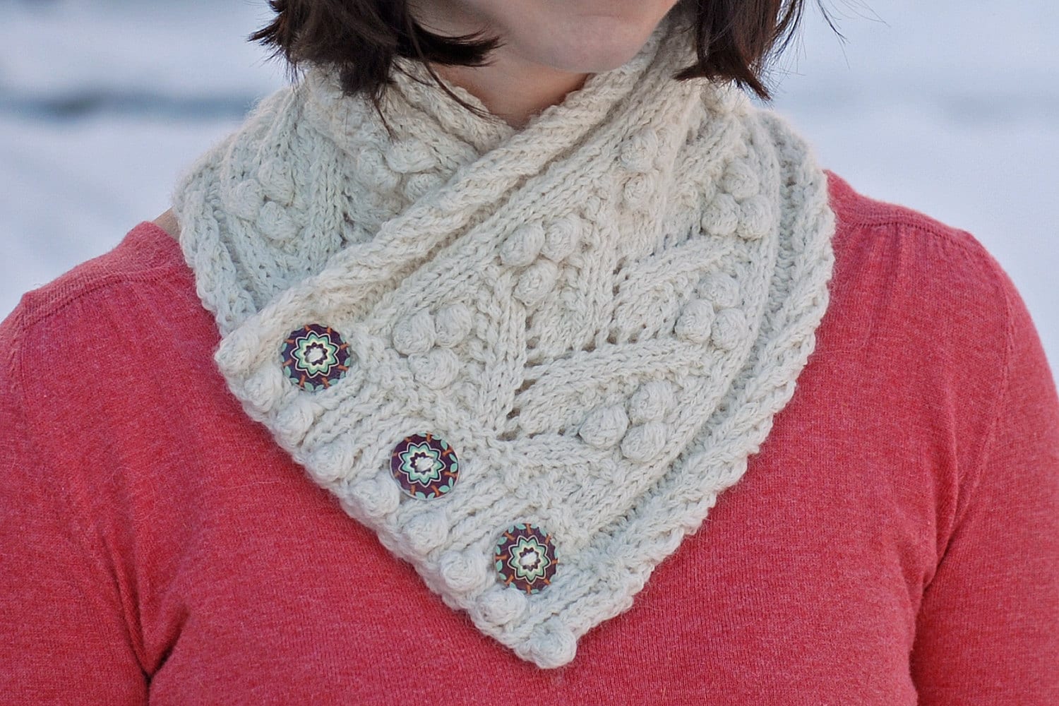 Harriet Button Cowl - Knitting Pattern - Etsy