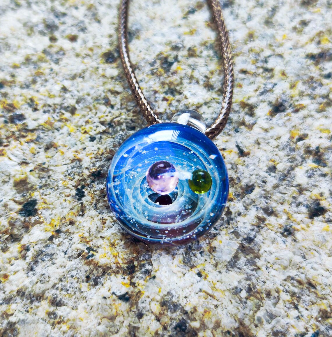 Handmade Handcrafted Cosmic Glass Pendant,galaxy Glass Pendant,galaxy ...