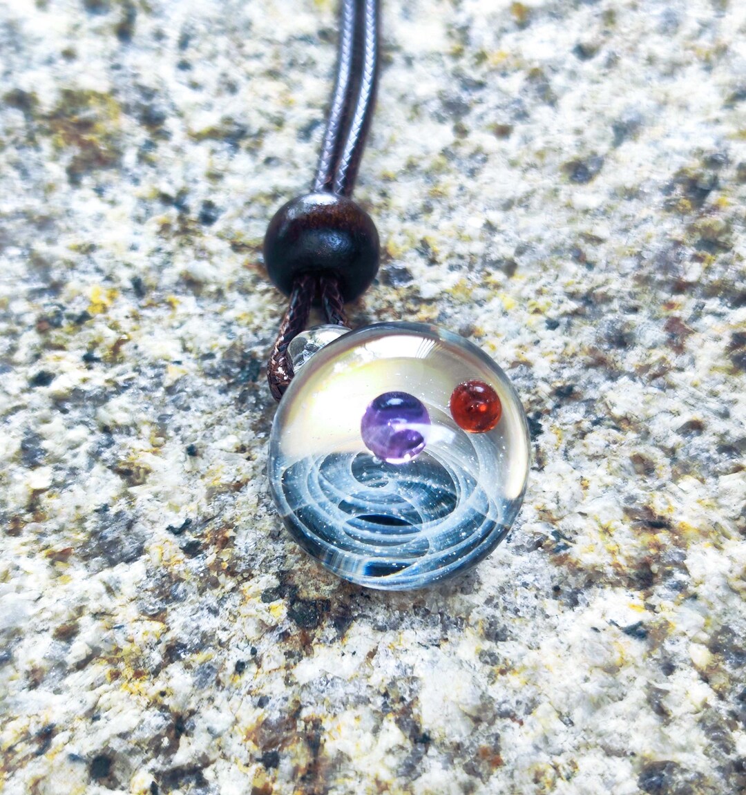 Handmade Handcrafted Cosmic Glass Pendant,galaxy Glass Pendant,galaxy ...