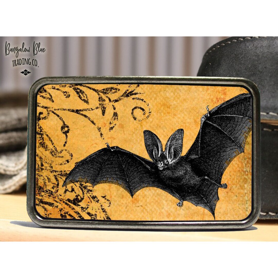 Bat Belt Buckle, Vintage Style Bat Buckle for Halloween - Etsy