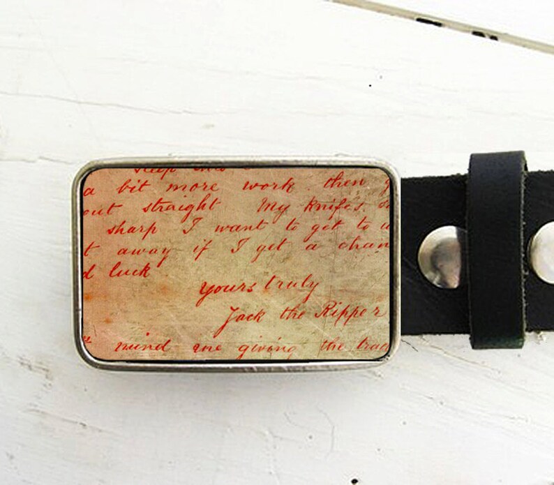 Jack the Ripper Belt Buckle Dear Boss Letter - Etsy
