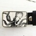 Octopus Belt Buckle antique White Background - Etsy
