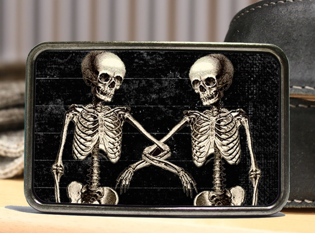 Skeleton Duo Belt Buckle - Etsy