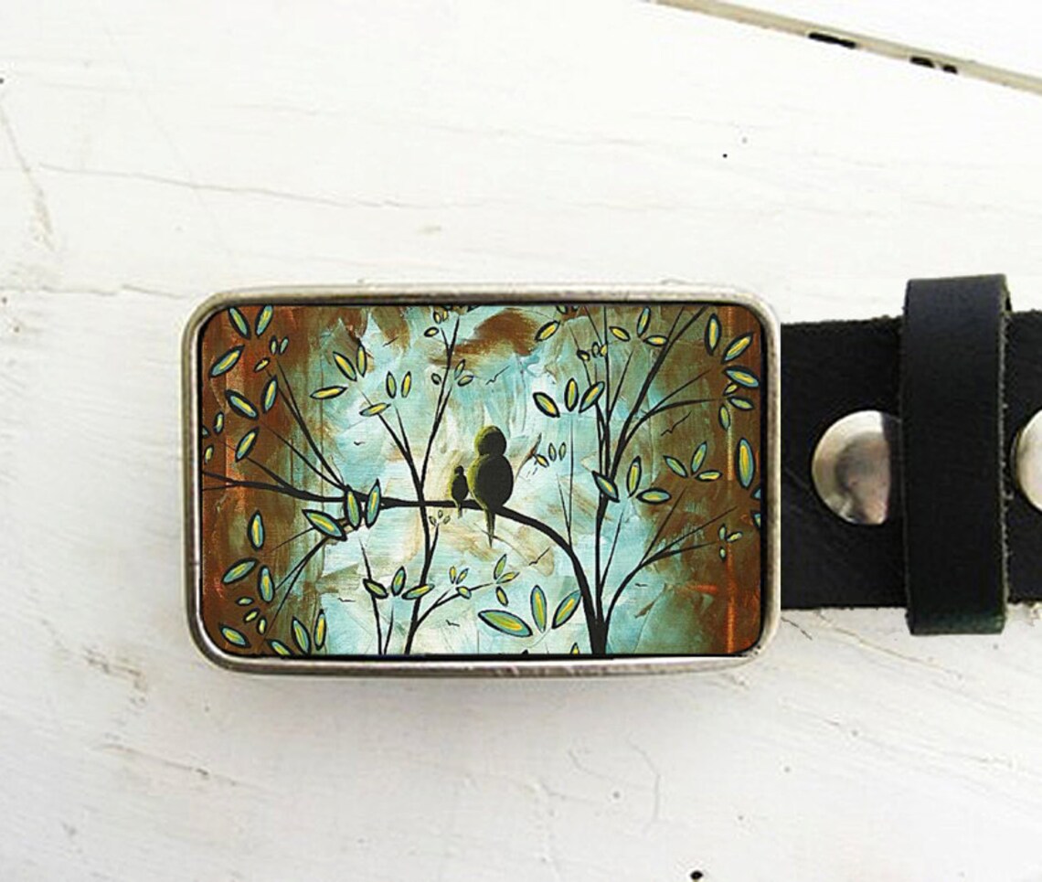 Birds in a Tree Belt Buckle - Etsy