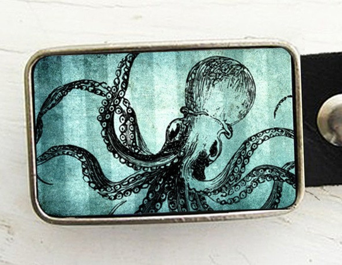 Octopus Belt Buckle Sea Legs - Etsy