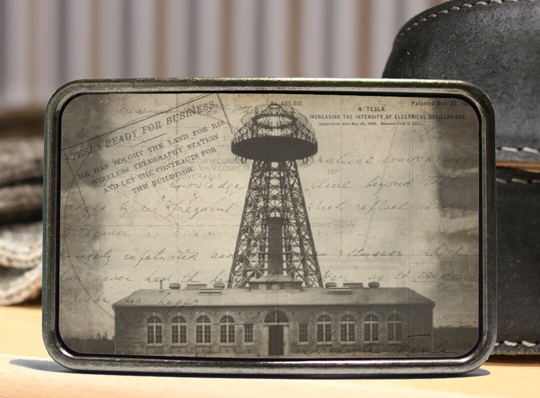 Nikola Tesla Tower Belt Buckle Wardenclyffe Tower Buckle - Etsy