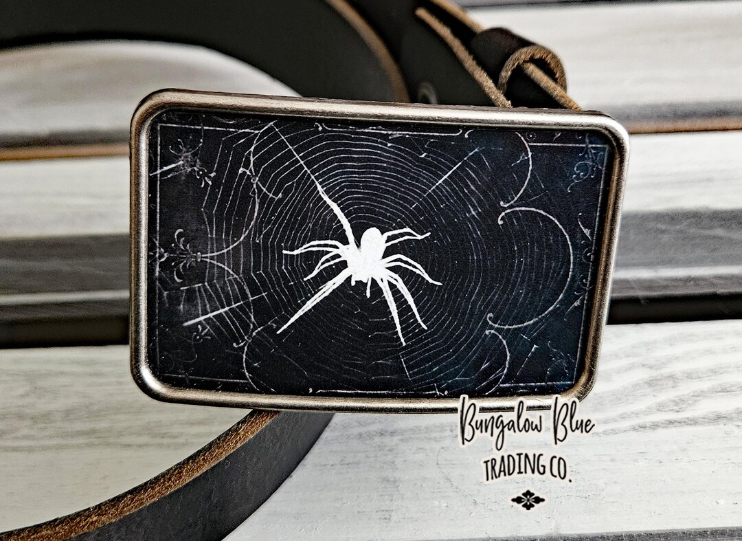 Spider Web Belt Buckle - Halloween - Etsy