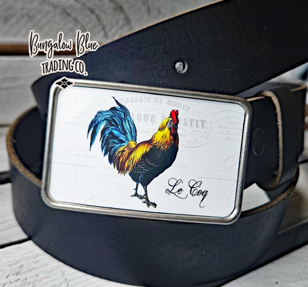 Colorful Rooster Belt Buckle - Etsy