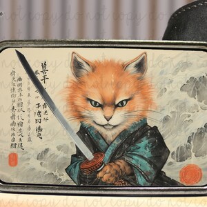 Samurai Cat Belt Buckle - Etsy
