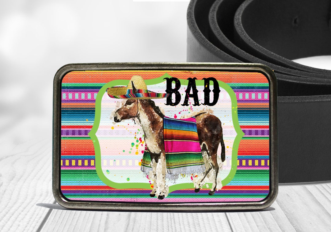Bad Ass Funny Donkey Belt Buckle - Etsy