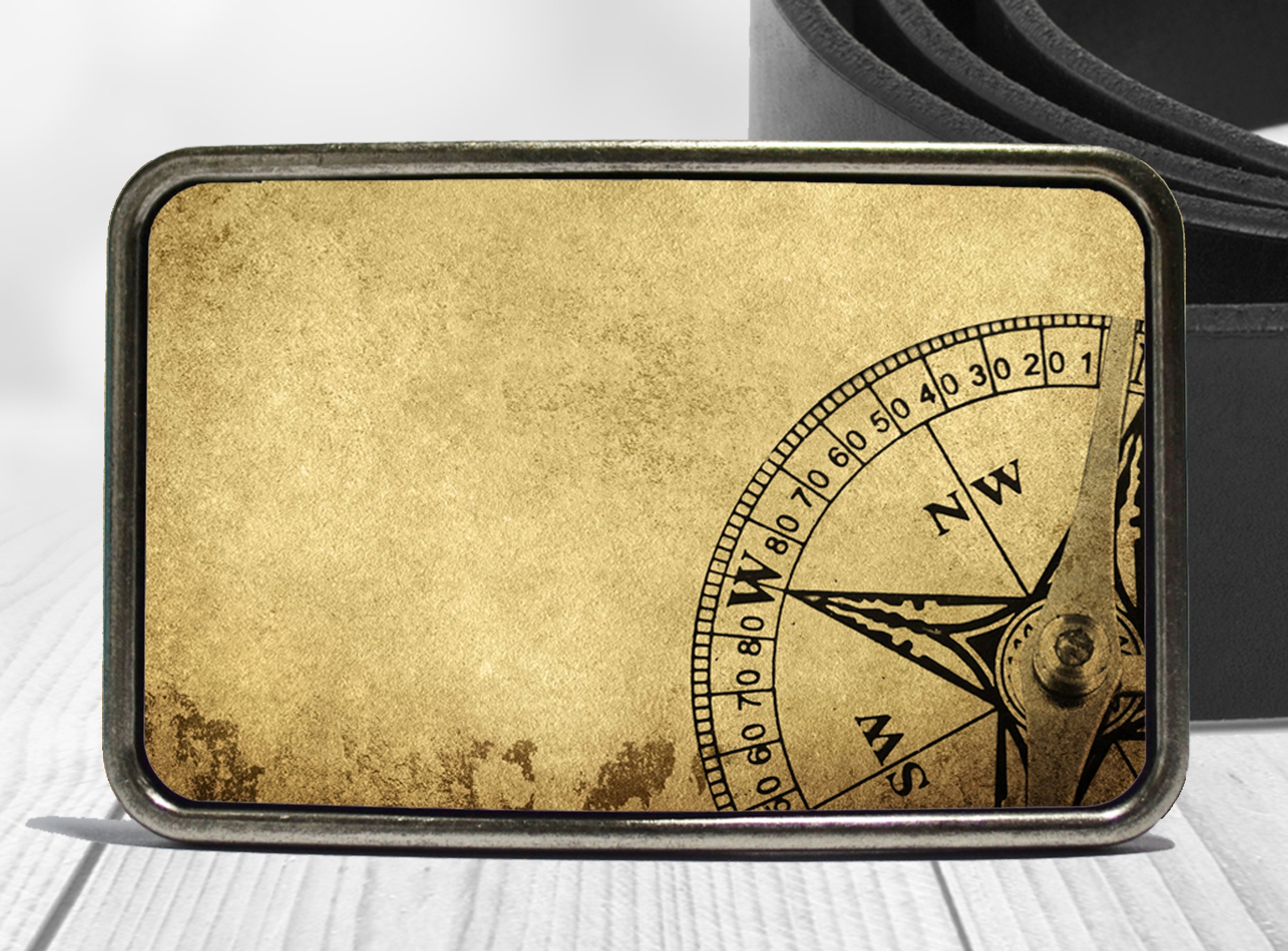 Vintage Compass Belt Buckle Belt Buckle for Men - Etsy
