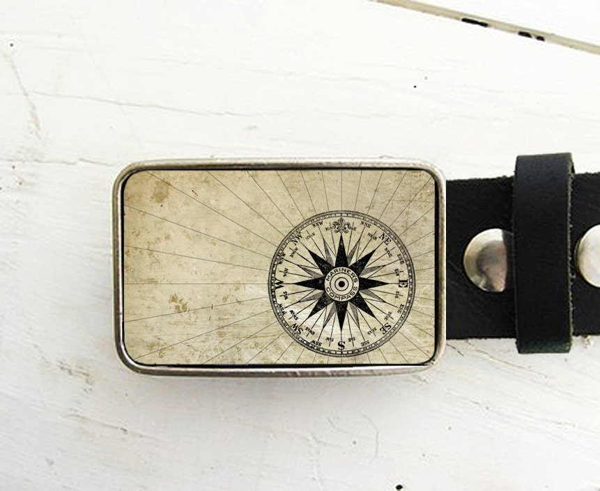 Mariner's Compass Belt Buckle pt 2 Groom Groomsmen - Etsy