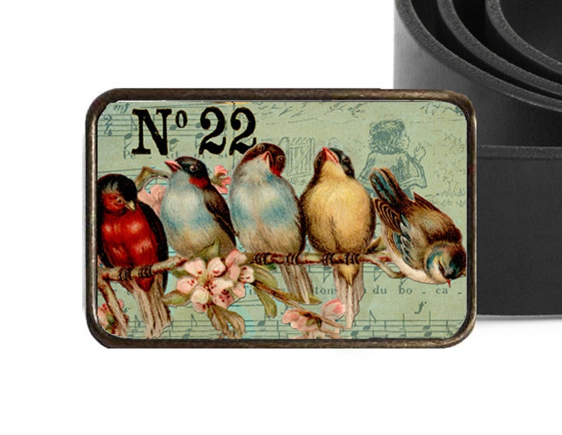 Vintage Birds Belt Buckle - Etsy