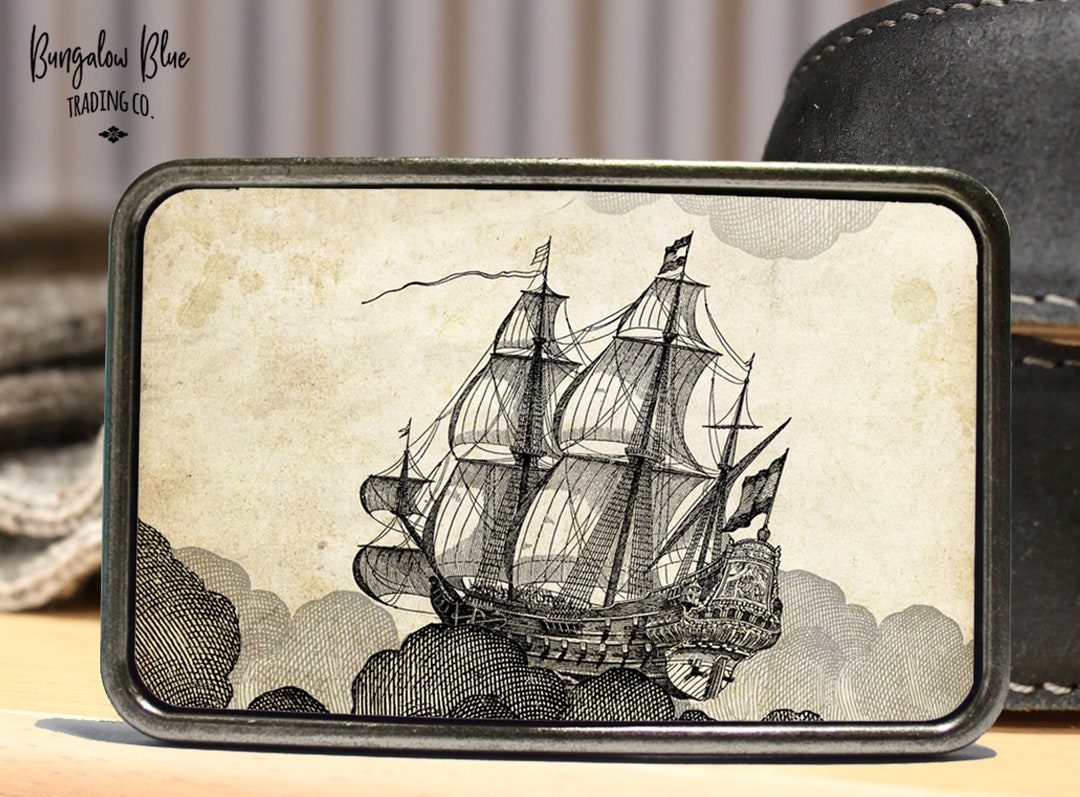 Ghost Ship Belt Buckle - Etsy