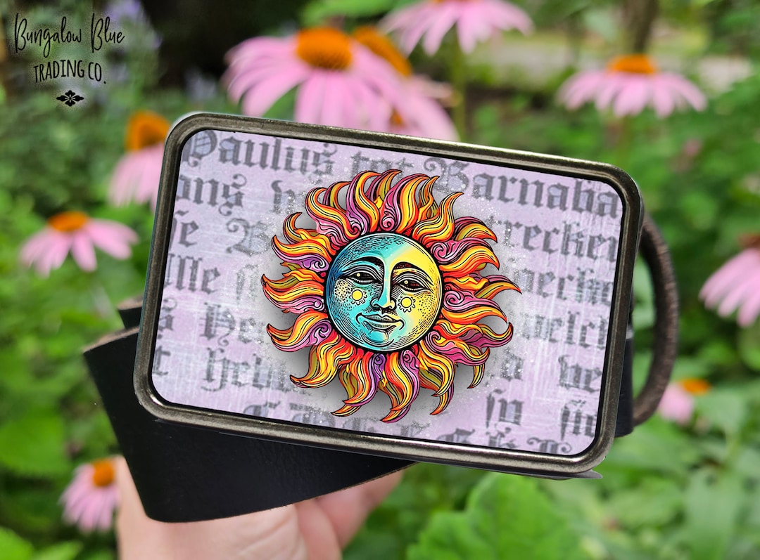 Celestial Sun Belt Buckle - Etsy