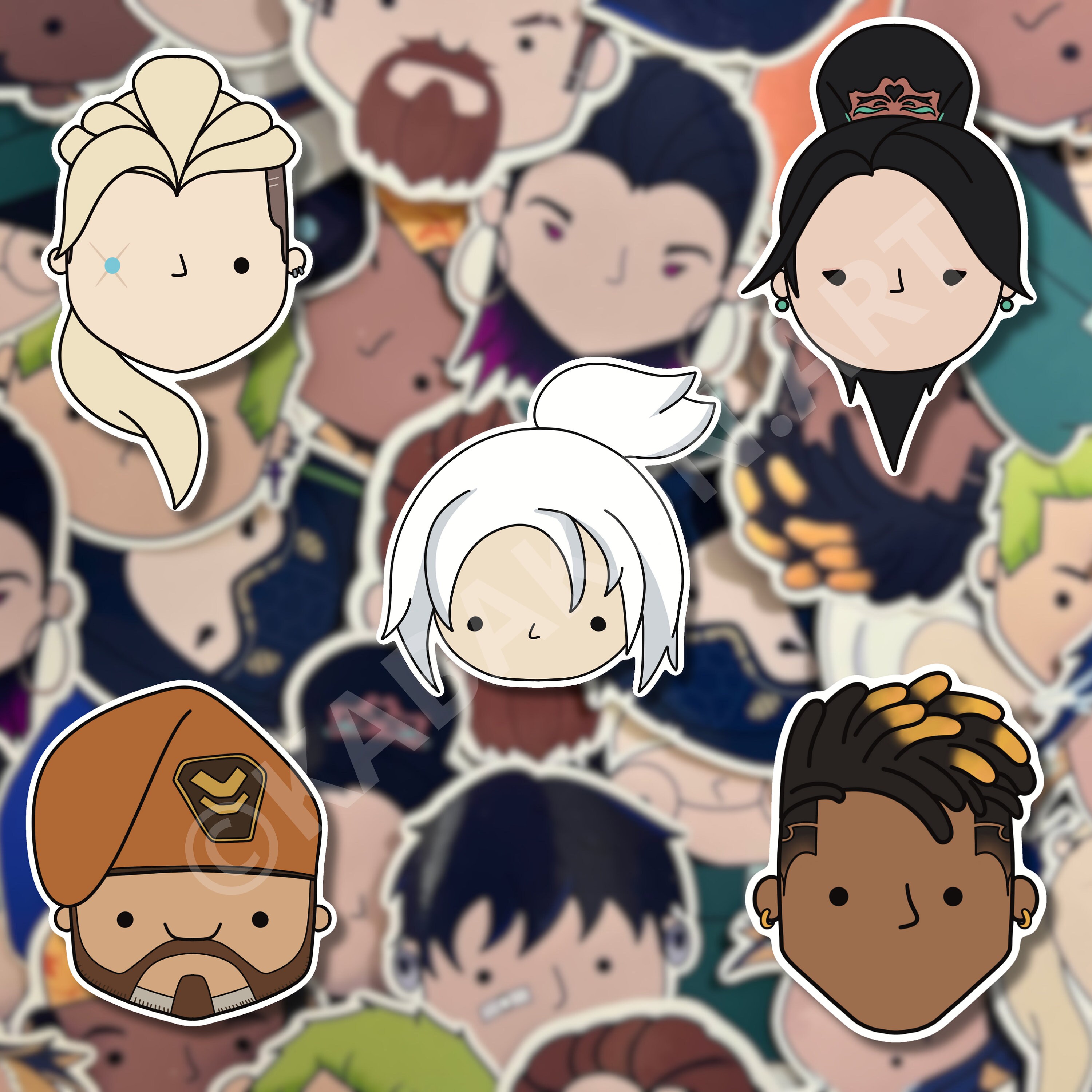 Valorant Agent Stickers | Gaming Art Stickers | Valorant Stickers ...