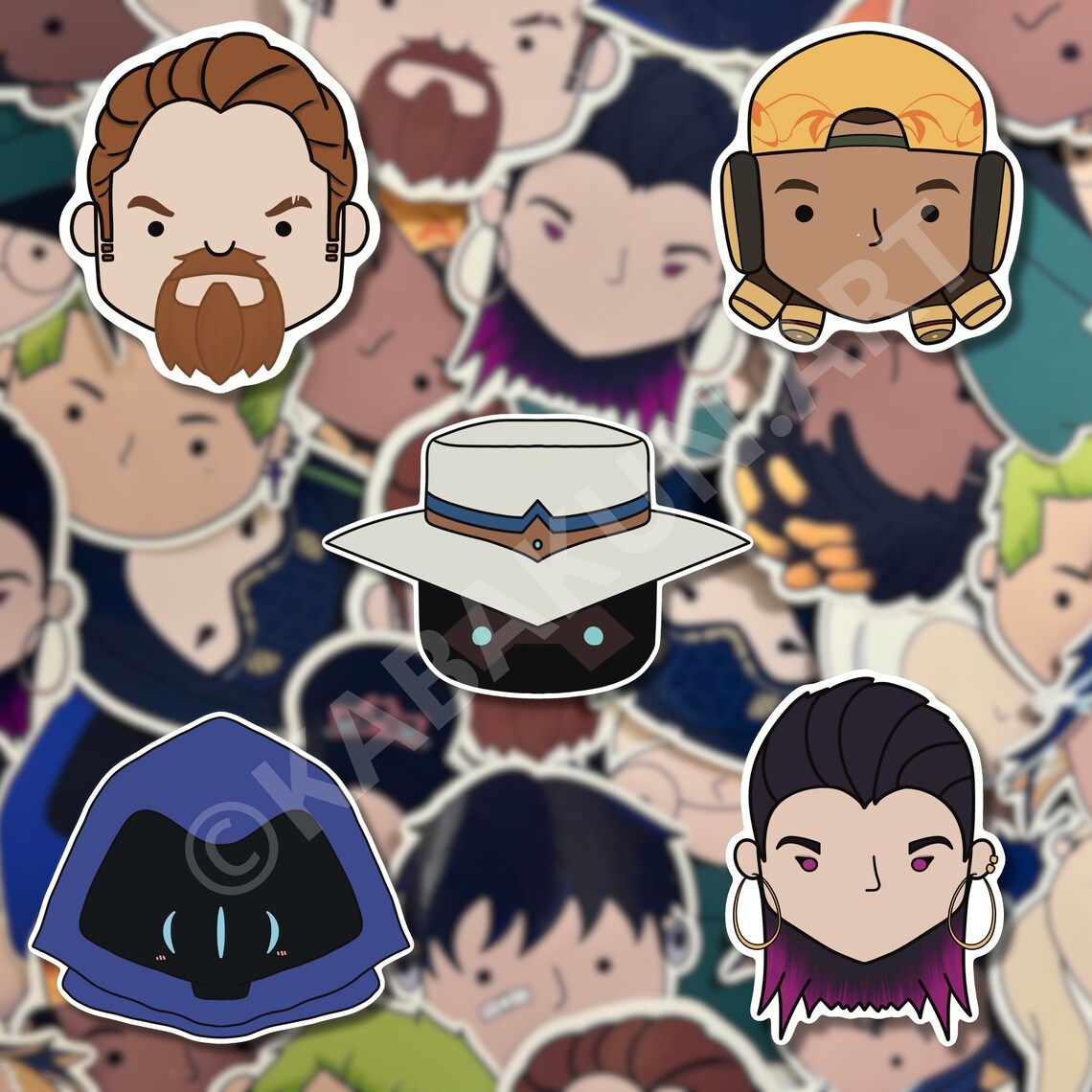 Valorant Agent Stickers Gaming Art Stickers Valorant Stickers Chibi ...