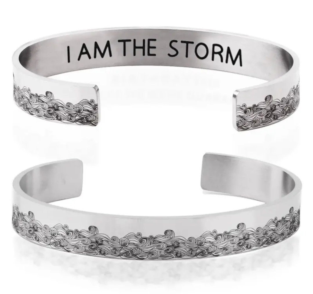 Hailey's Legacy - I Am the Storm Metal Bracelets - Etsy
