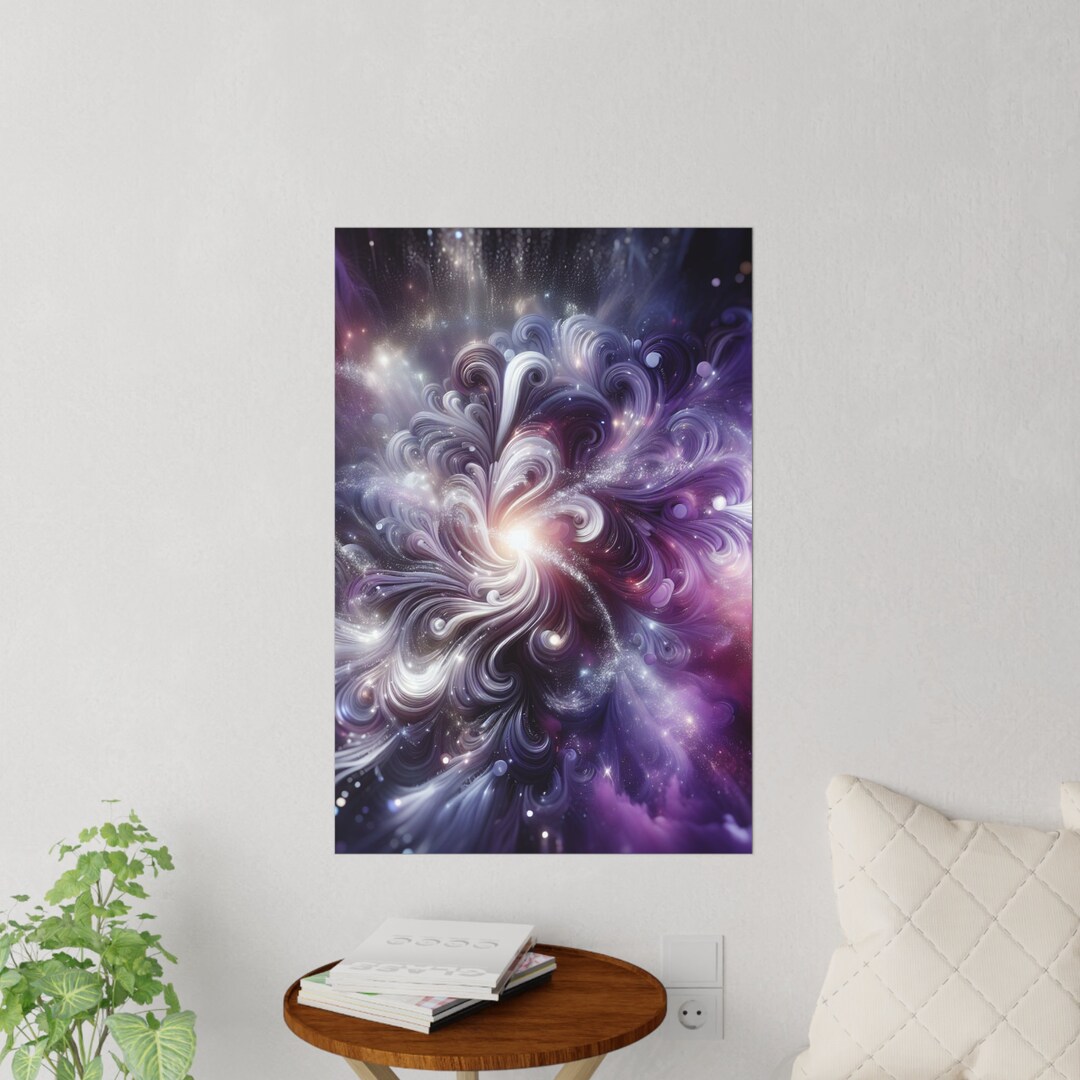 Chaos and Harmony in Violet Silver-wall Decals - Etsy