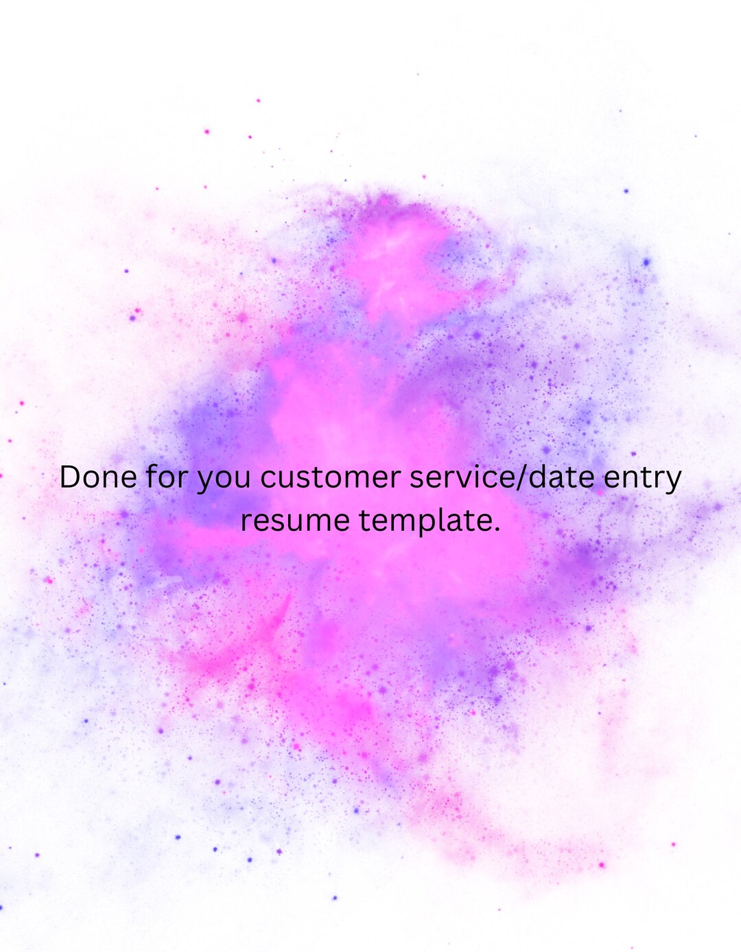 Customer Service/ Data Entry Resume - Etsy