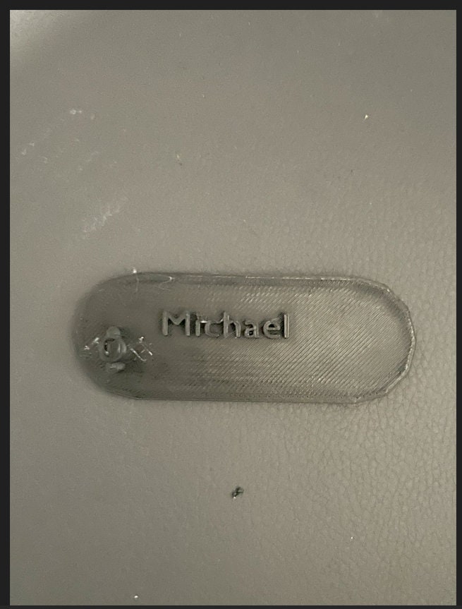 3d Printed Name Tag Custom Message Me to Chose Words - Etsy