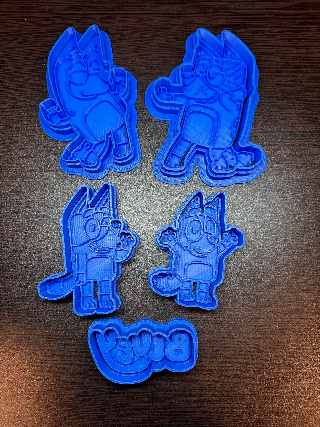 Bluey Family Cookie Cutters Bluey Bingo Bandit Chilli and the Logo ...