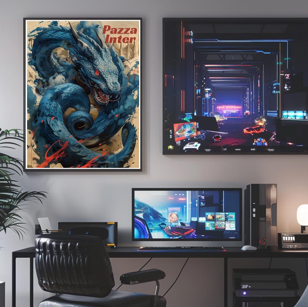 Pazza Inter Milan Poster | Biscione PRINT POSTER Italian Football ...