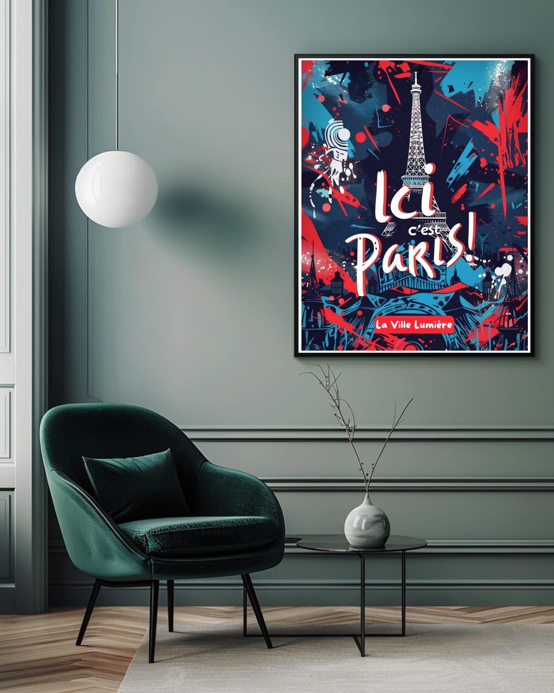 Ici C'est Paris Wall Art | PSG Pride Decor | PRINT POSTER French ...