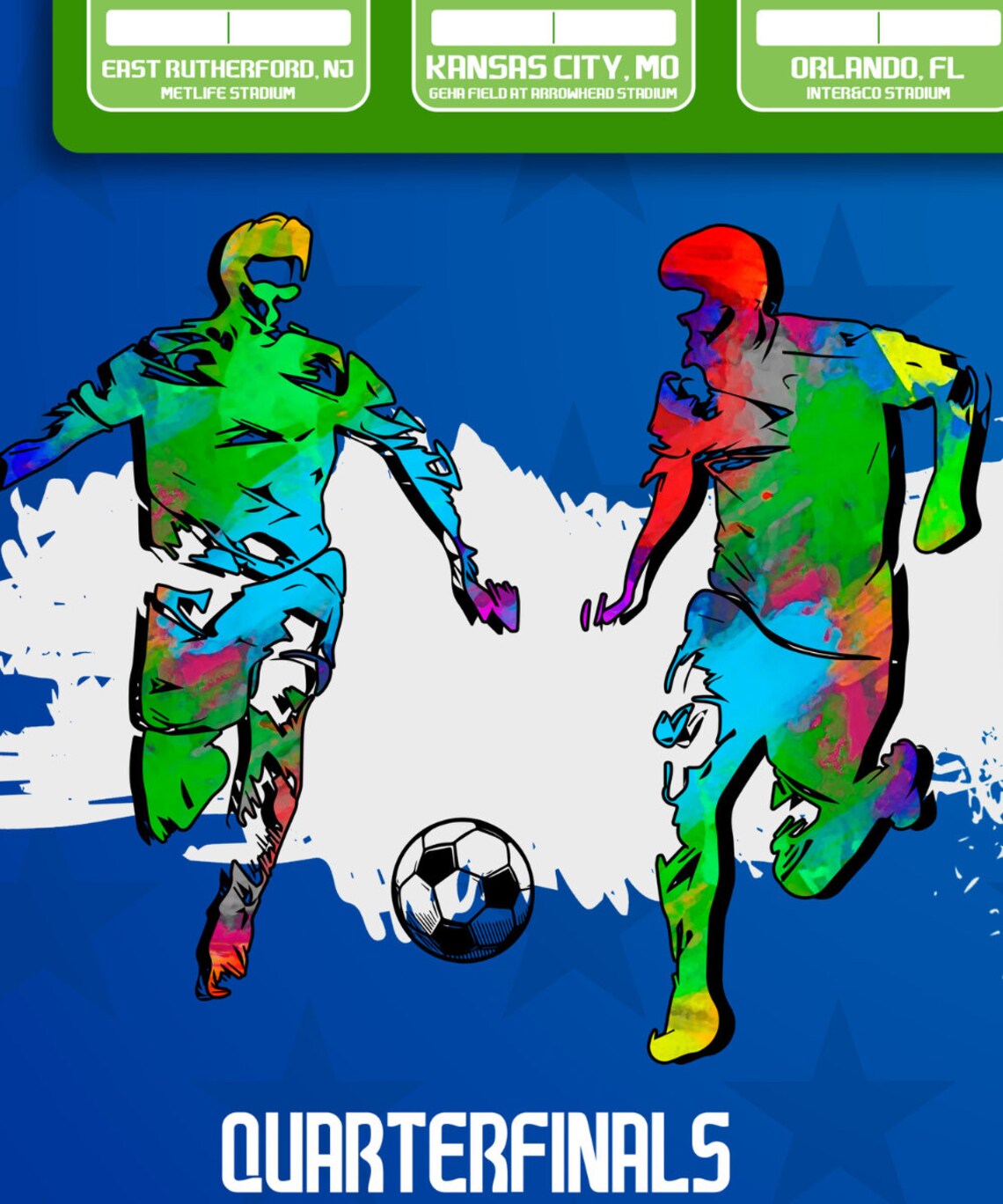 Copa America 2024 USA Soccer Wall Chart Calendar JPG Digital Download ...