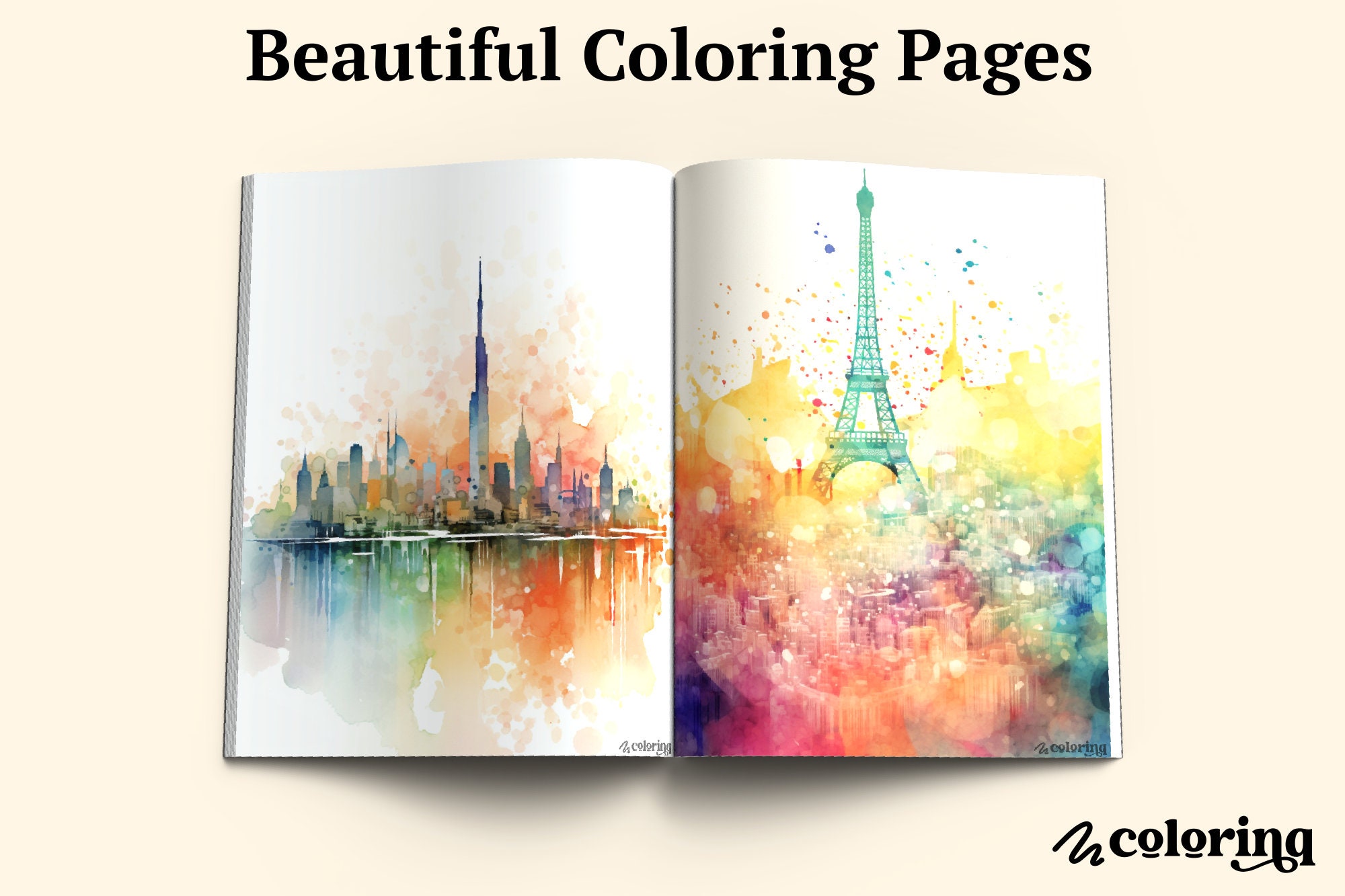 Urban Boundaries 31 Coloring Pages: Adult Coloring Book || Reverse ...
