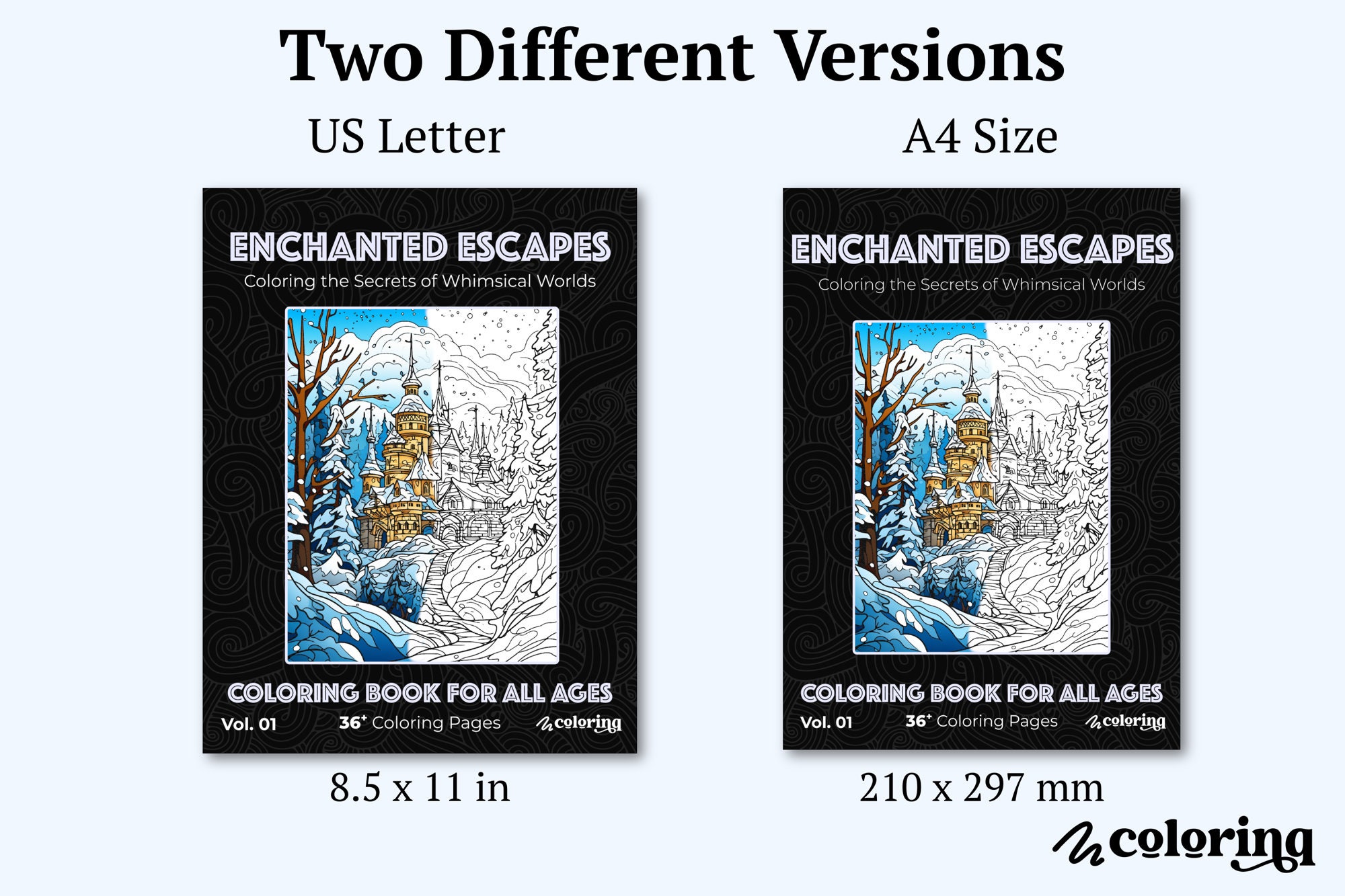 Enchanted Escapes 37 Coloring Pages: Coloring Book for All Ages ...