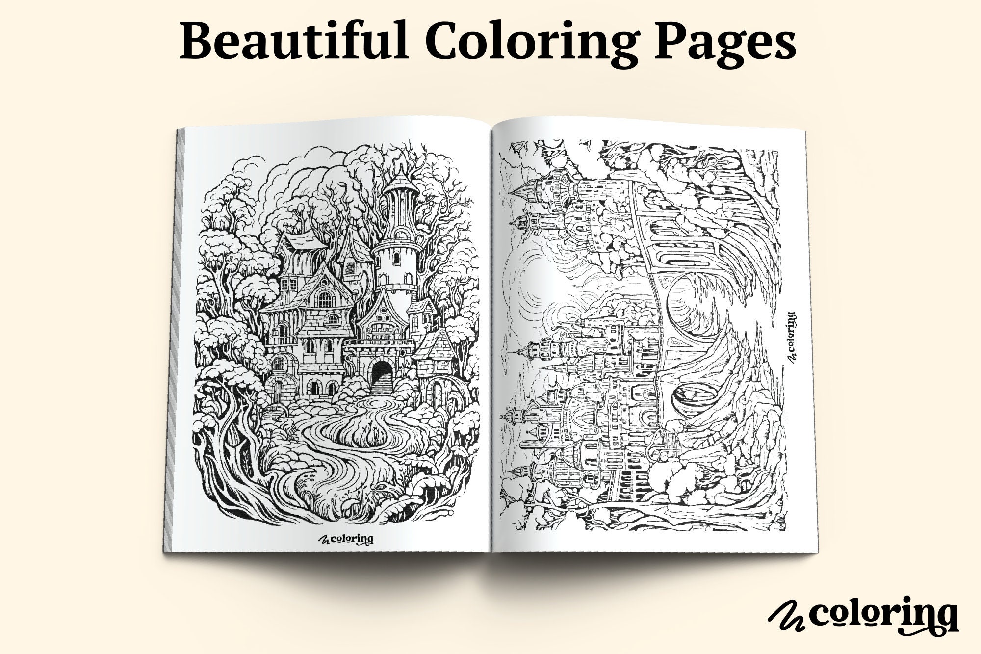 Enchanted Escapes 37 Coloring Pages: Coloring Book for All Ages ...