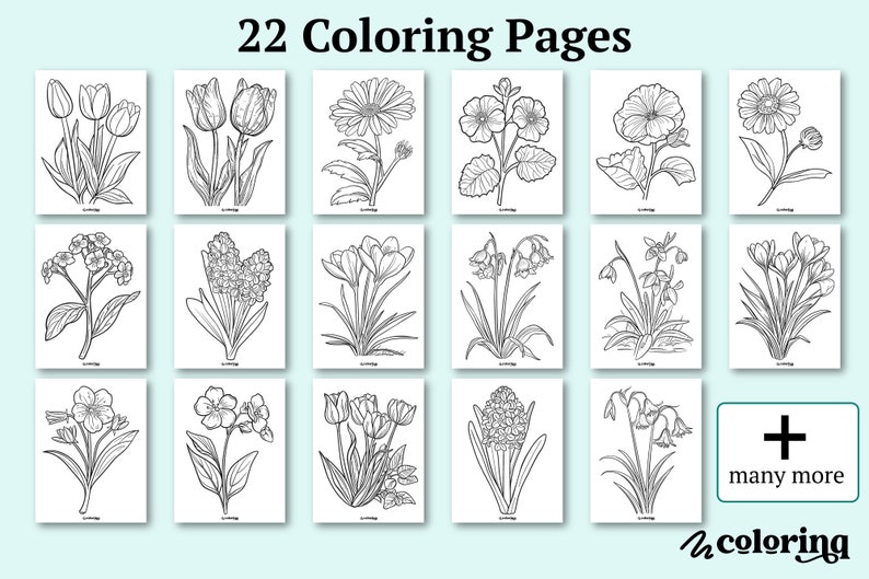 Whispers of Spring 22 Coloring Pages: Coloring Book for All Ages ...