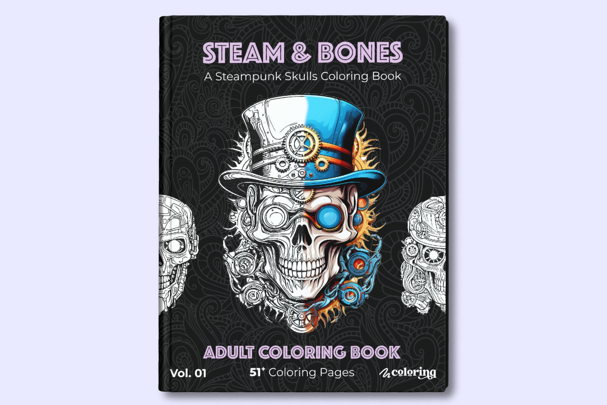 Steam & Bones 52 Coloring Pages: Adult Coloring Book || - (PDF) Instant ...