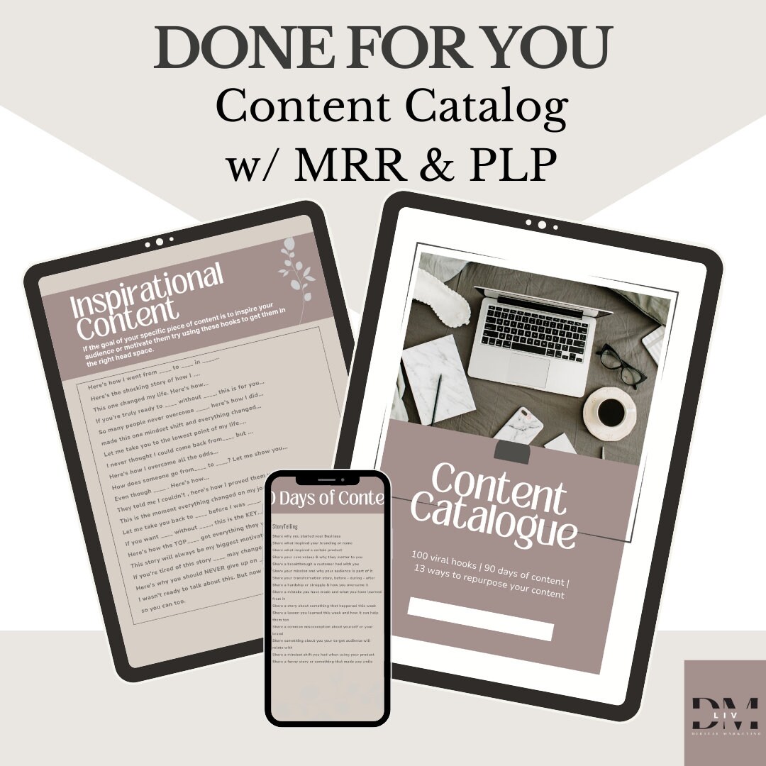 Content Catalogue Strategy for Digital Marketing With PLP Viral Hooks ...