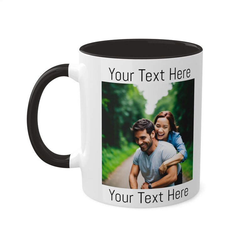Custom Photo Colorful Mugs, Custom Coffee Mug Personalized - Etsy