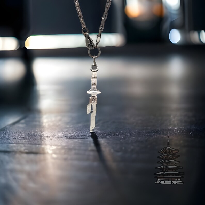 Jujutsu Kaisen Inspired Sword Necklace Handmade by Toji, Anime Inspired ...